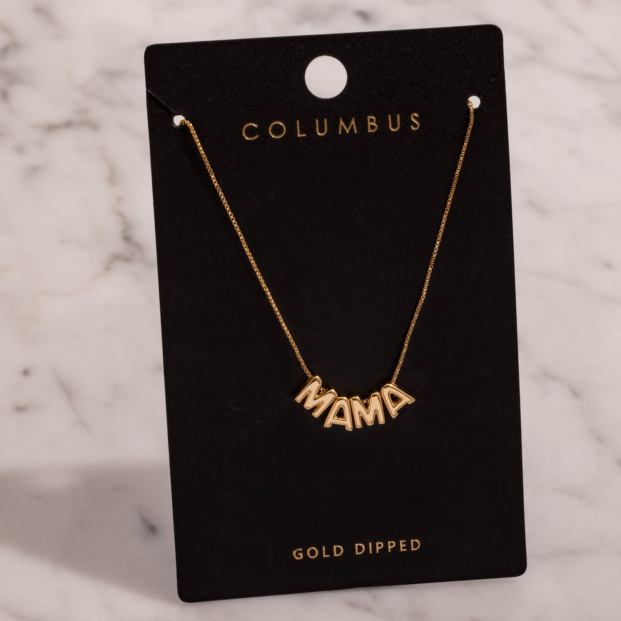 MAMA Letter Charm Chain Necklace